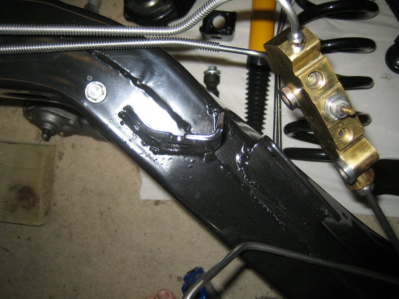 Location of clutch linkage bracket welded on frame? - CorvetteForum ...